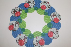 simple paper circles wreath | Tally's Treasury