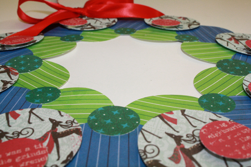 simple paper circles wreath | Tally's Treasury