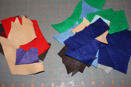 rolled felt pendants | Tally's Treasury