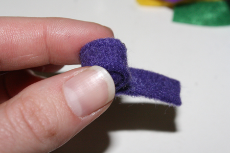 rolled felt pendants | Tally's Treasury