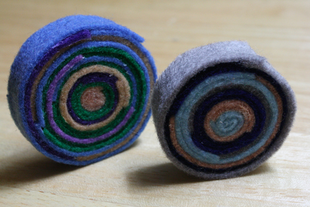 rolled felt pendants | Tally's Treasury