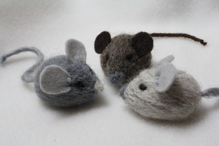 needle felted mice (or rats) | Tally's Treasury