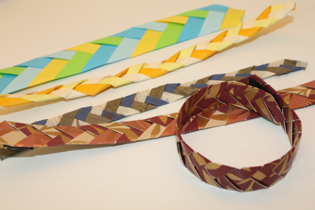 braided paper bracelets and bookmarks | Tally's Treasury