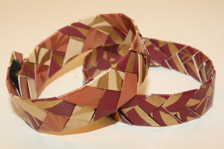 braided paper bracelets and bookmarks | Tally's Treasury