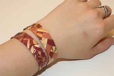 braided paper bracelets and bookmarks | Tally's Treasury