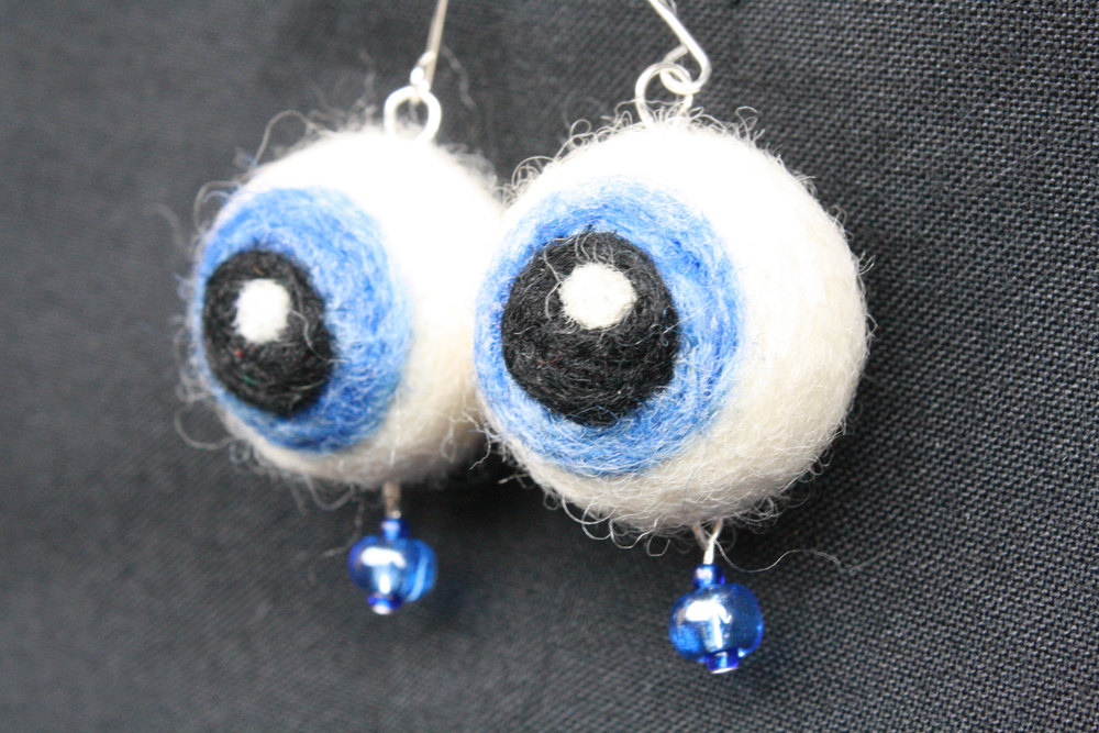 needle felted eyeballs | Tally's Treasury