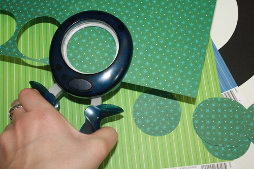 simple paper circles wreath | Tally's Treasury