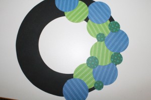simple paper circles wreath | Tally's Treasury
