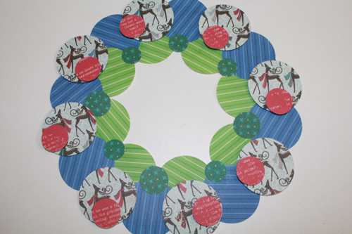 simple paper circles wreath | Tally's Treasury