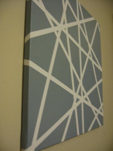 masking tape tree paintings | Tally's Treasury