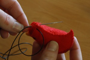 banana birds – blanket stitching & inside-out seams | Tally's Treasury