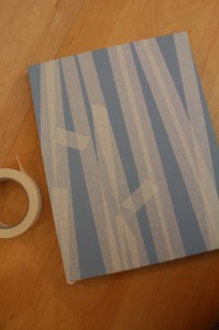 masking tape tree paintings | Tally's Treasury