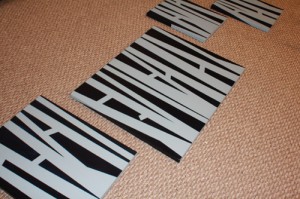 masking tape tree paintings | Tally's Treasury