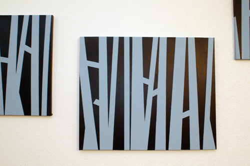 masking tape tree paintings | Tally's Treasury